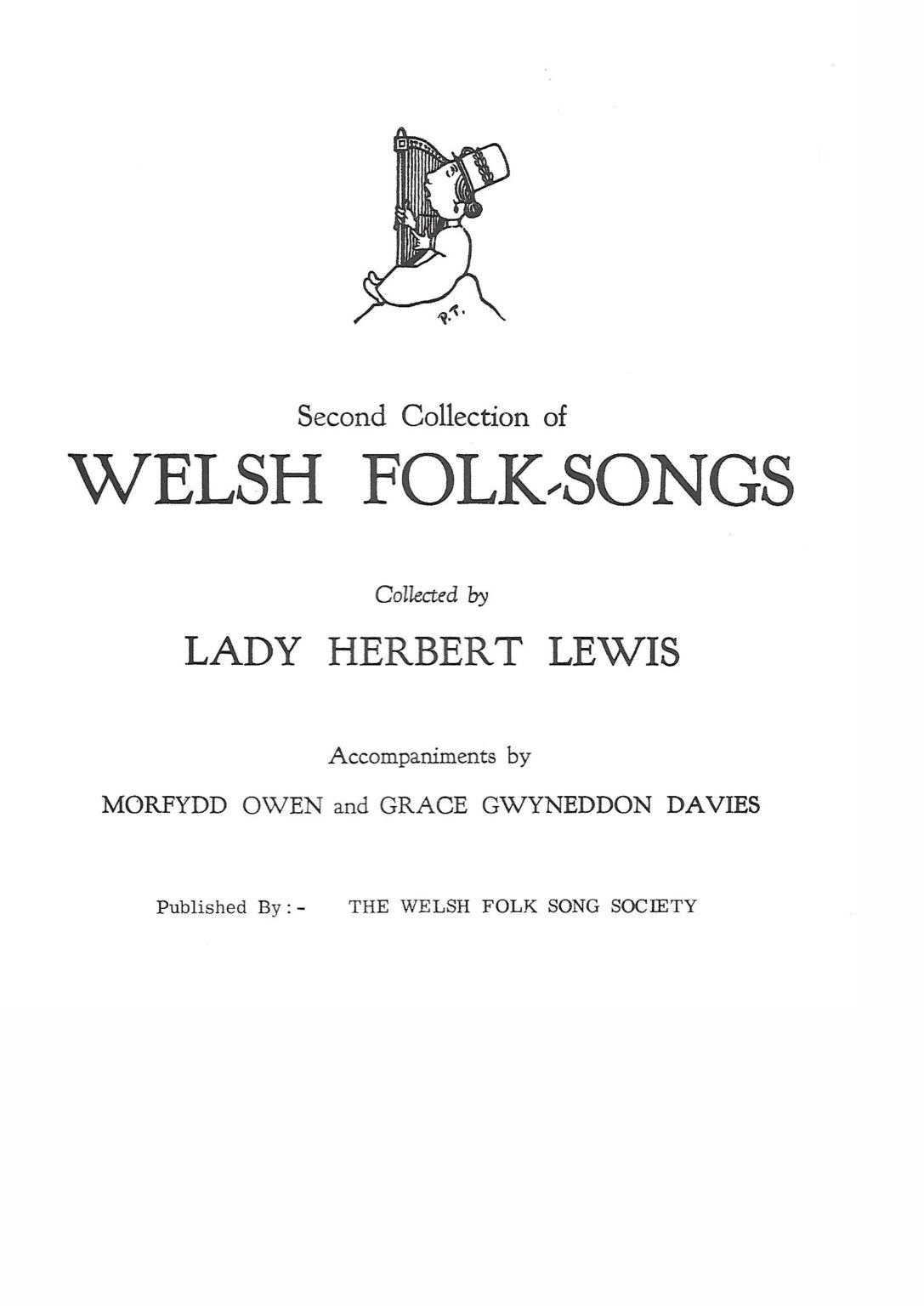 Second Collection of Welsh Folk-Songs – Cymdeithas Alawon Gwerin Cymru